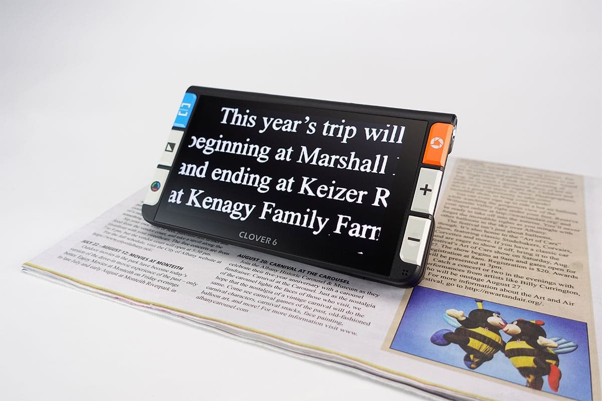 Handheld Video Magnifier for the Visually Impaired - Clover 6 HD